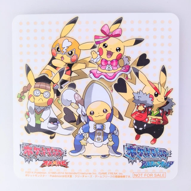 PIKACHU POKEMON WATERPROOF Coaster Japonais Rare Nintendo Du Japon F/S ...