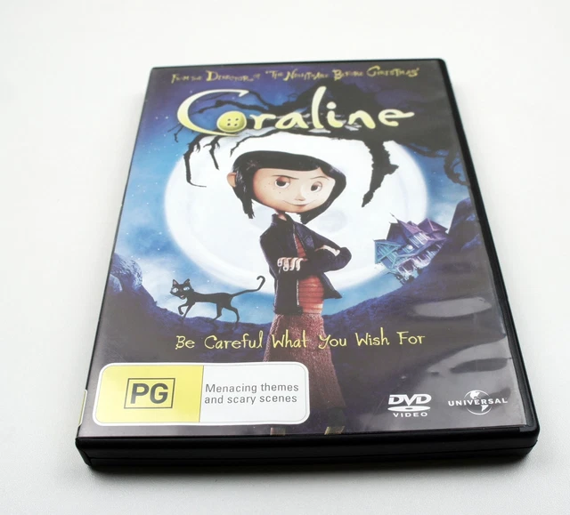 CORALINE DVD 2009 Dakota Fanning Terry Hatcher Animation Region 4 PAL ...