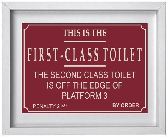 BRITISH RAILWAY STATION Sign Picture | Toilet Bathroom Picture | 10 x 8 ...
