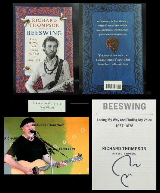 RICHARD THOMPSON BEESWING SIGNÉ First Ed First Prtng avec DJ + photo ...