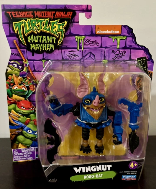 TEENAGE MUTANT NINJA Turtles Mutant Mayhem WINGNUT ROBO- BAT Action ...