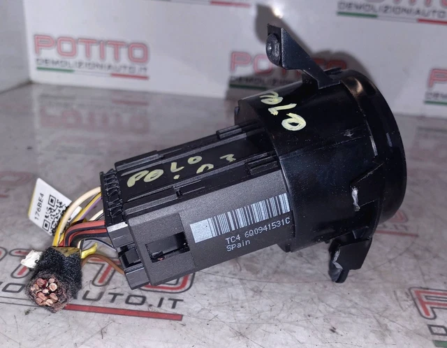 6Q0941531N20H INTERRUTTORE BLOCCO COMANDO LUCI per VOLKSWAGEN POLO (9N ...