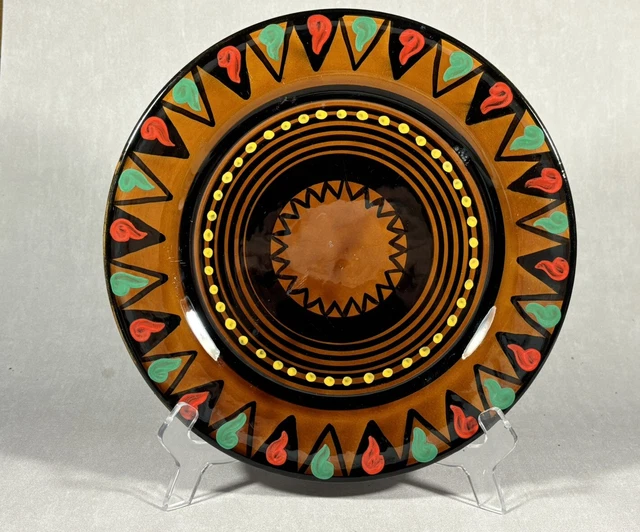 MANUFACTURE DE GIEN assiette artistique Signée GL ou CL EUR 20,00 ...