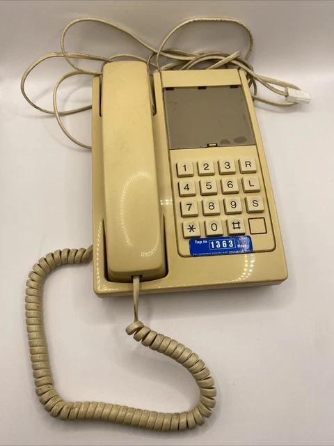 A17) VINTAGE 1980'S BRITISH TELECOM CREAM TELEPHONE CHUNKY NUMBERS £9. ...