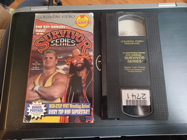WWF SURVIVOR SERIES 92 VHS, 1992 Coliseum Video, Rare, WWE, ECW, WCW ...