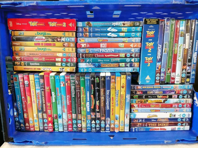CHILDRENS KIDS FAMILY DVDs Disney Pixar Nickelodeon Dreamworks Lot ...