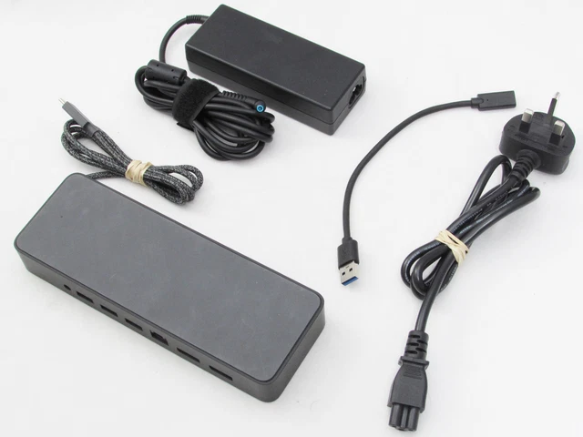 HP ELITEBOOK 840 G5 G6 USB-C Docking Station w/ Dual 4K Output Inc AC ...