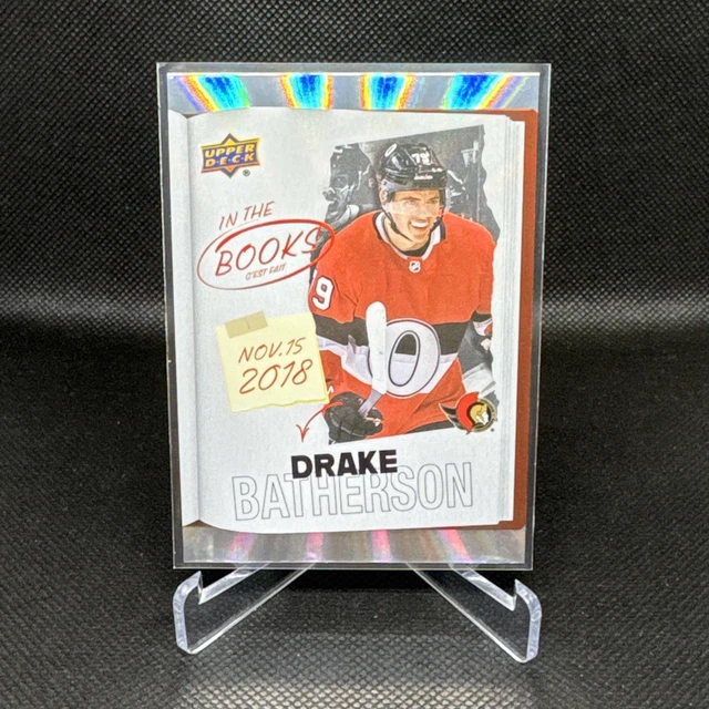 2025 UD TIM Hortons In The Books Drake Batherson Ottawa Senators #ITB-9 ...