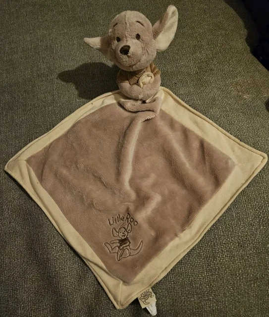 DISNEY LITTLE ROO Baby Winnie the Pooh Brown Comforter Blankie Soother ...