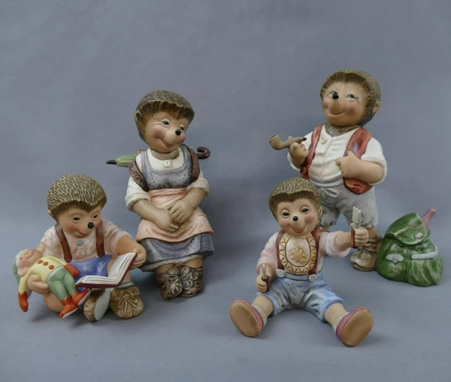 GOEBEL 4-KÖPFIGE MECKI Familie nach Diehl Porzellan Figuren £38.20 ...