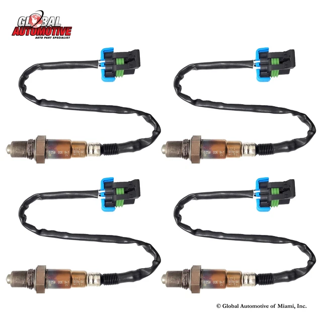 SET OF 4 Bosch Oxygen O2 Sensor for 2009-2017 Buick Chevy Cadillac GMC ...