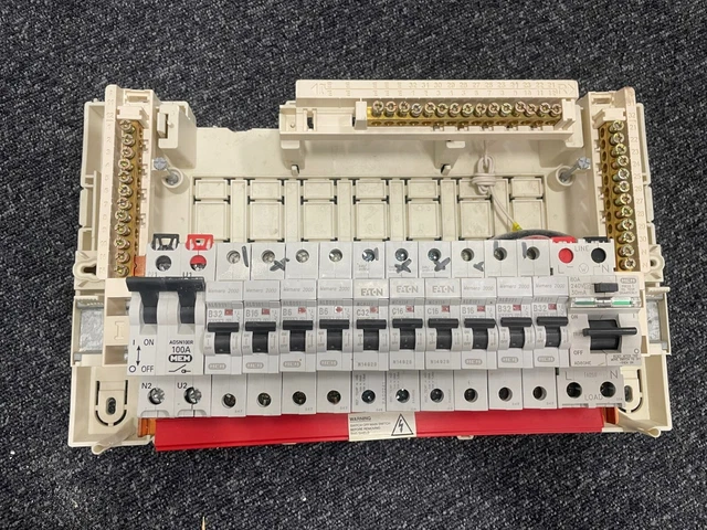 MEM MEMERA 2000 / Eaton Loaded Consumer Unit Fuse Board B6 B16 B32 C32 ...