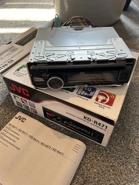 JVC KD-R471 SINGLE Din Face Off Car Radio Cd Mp3 System Ipod Usb Aux Input. £25.00 - PicClick UK