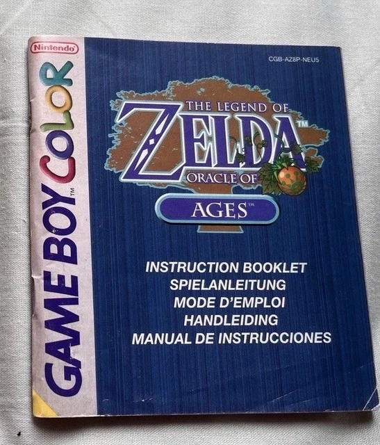 THE LEGEND OF Zelda - Oracle of Ages - Original Manual PAL/UK Nintendo ...