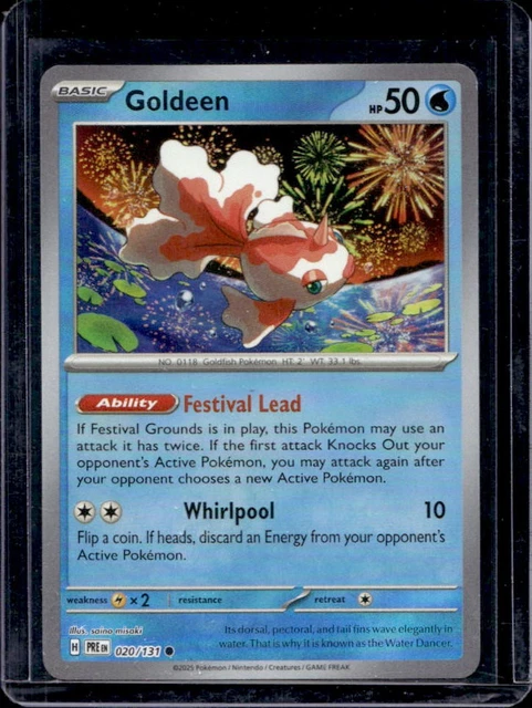 2025 POKEMON SV Prismatic Evolutions Goldeen Poke Ball #020/131 £0.73 ...