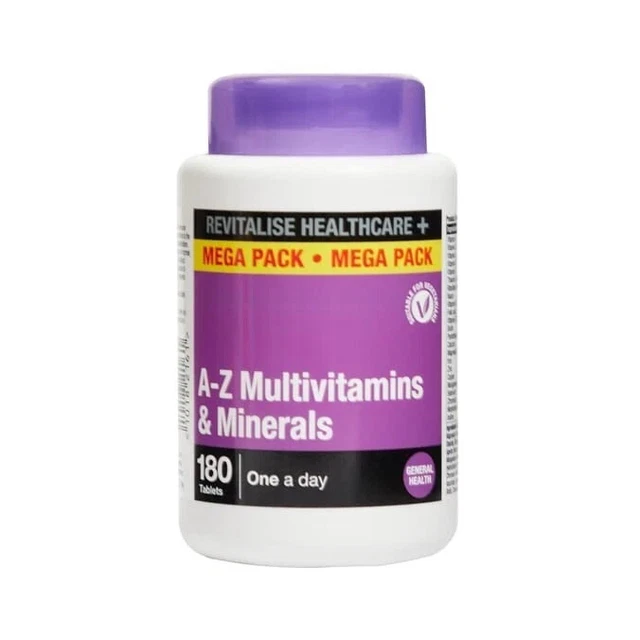 REVITALISE HEALTHCARE + A-Z Multivitamins & Minerals Tablets 180s £12. ...