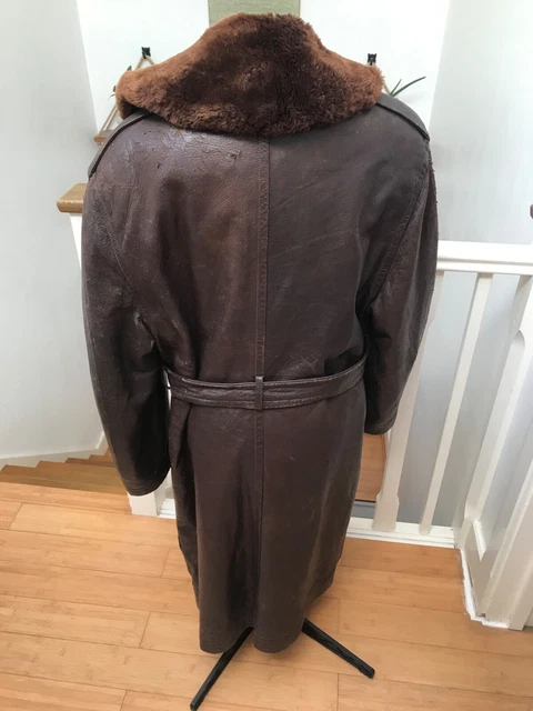 US NAVY WW2 M69 transport pilot leather flight coat £100.00 - PicClick UK