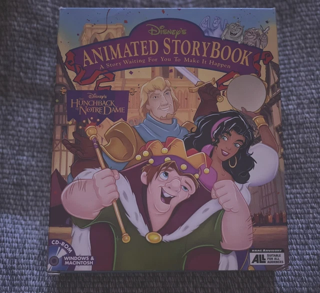 DISNEY HUNCHBACK OF Notre Dame Animated StoryBook Windows Mac PC CD-ROM ...