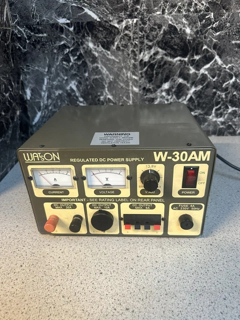 WATSON W-30AM REGULATED DC adjustable power supply PSU £70.00 - PicClick UK