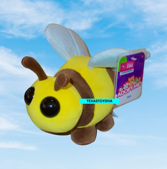ROBLOX ADOPT ME Pets BUMBLE BEE Stuffed Plush Pet & Virtual Item Code ...