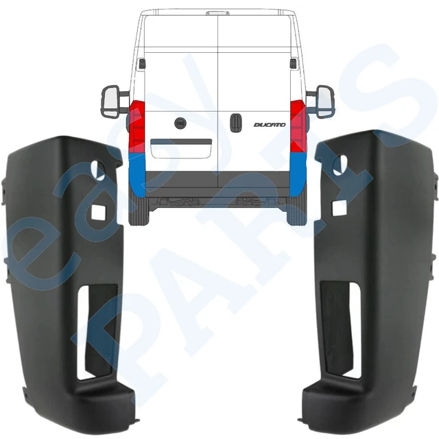 Fiat Ducato Boxer Relay Jumper 2006 2018 Rear Bumper Pair £77 99