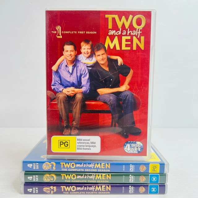 TWO AND A Half Men DVD Seasons 1, 2, 3, 4 Region 4 Comedy Bundle Lot ...