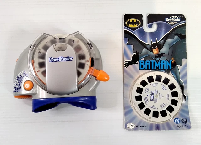 VINTAGE 2004 VIEWMASTER Viewer (with Sound FX) Standard Reel + 3 BATMAN ...