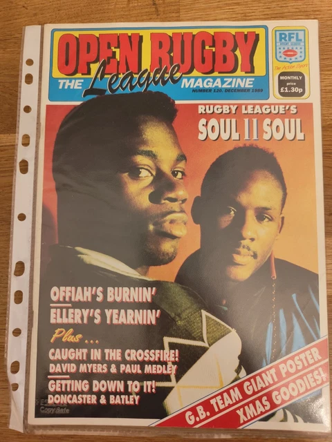 MAGAZINE - OPEN Rugby League Magazine #120 December 1989 £2.50 ...