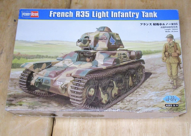 HOBBY BOSS FRENCH R35 Light Infantry Tank Kit 1/35 (incomplete see ...