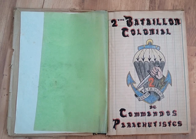 JOURNAL DE MARCHE officier du 2ème Bataillon colonial de commandos ...
