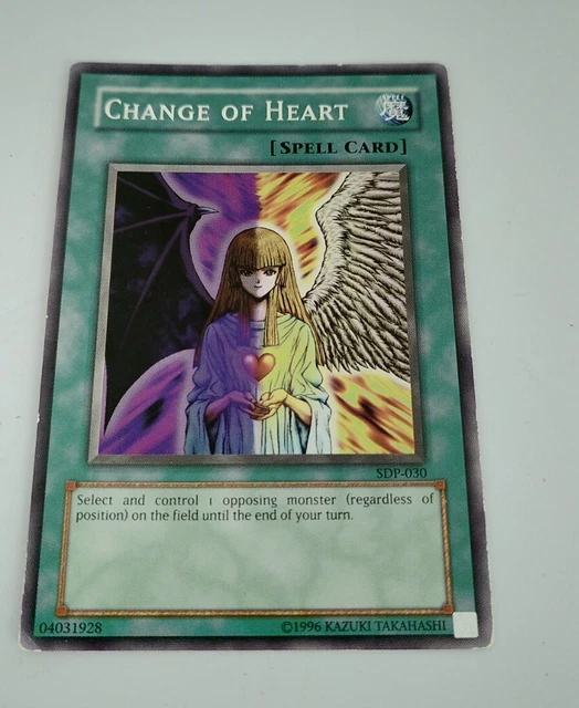 1996 KAZUKI TAKAHASHI Change of Heart Yu-Gi-Oh! Spell Card (HH352) £20. ...