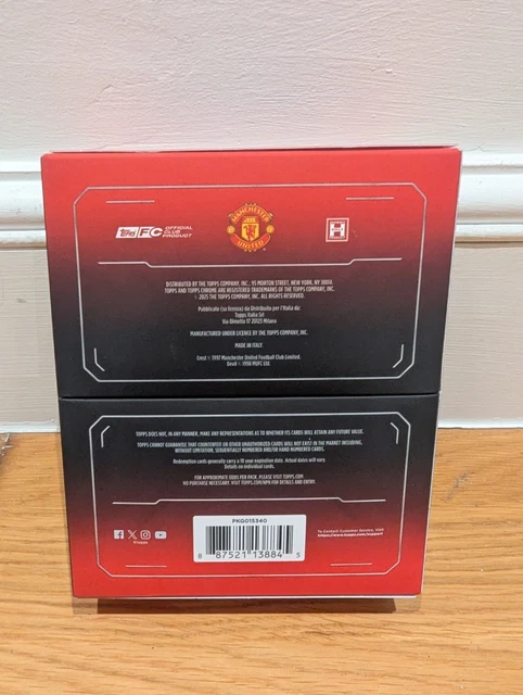 BOX ONLY: 2024/25 Topps Chrome Manchester United Deluxe Edition ...
