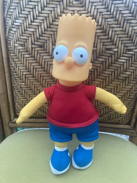 VINTAGE TALKING BART Simpson Soft Toy Figure from The Simpsons 13" Tall ...
