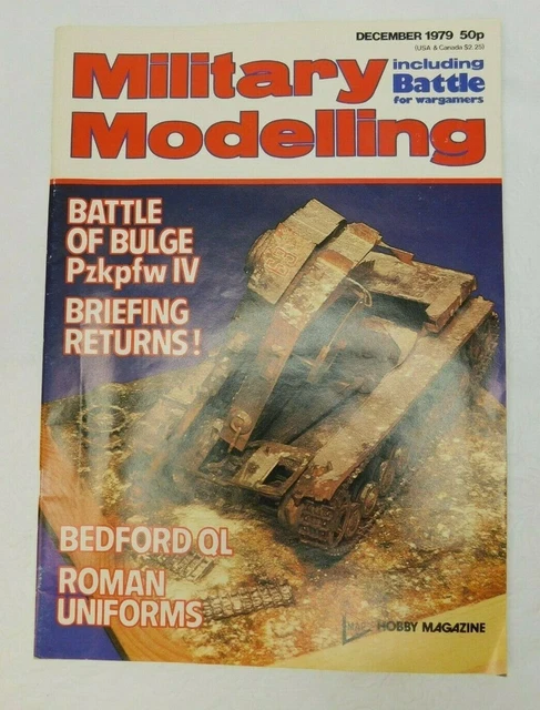 MILITARY MODELING BATTLE Of Bulge Pzkpfw IV Tank WWII DEC 1979 Vintage ...