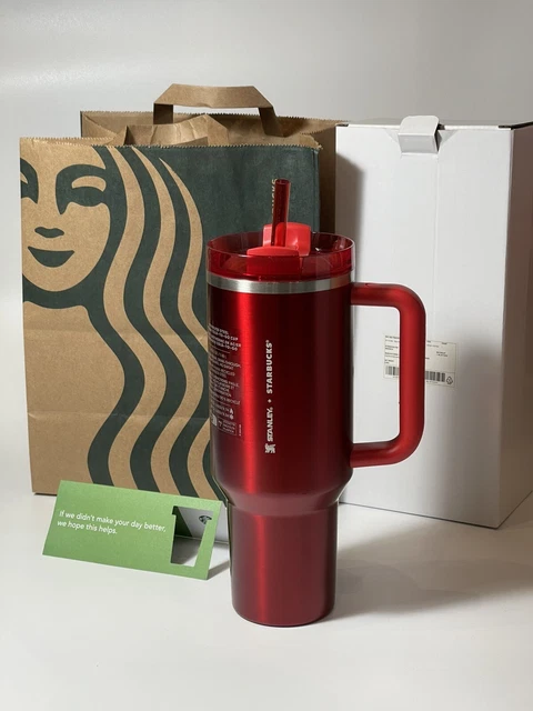 NEW STANLEY X Starbucks Red 40oz Quencher Tumbler Cup (UK Limited ...