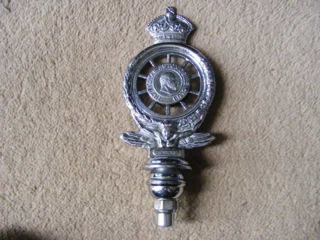 ROYAL AUTOMOBILE CLUB Rac King Edward Vii Union Jack Car Bonnet Mascote ...