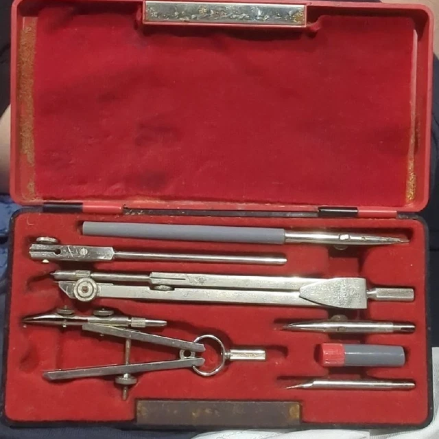 VINTAGE STAEDTLER DRAFTING Drawing Set SS2 £25.00 - PicClick UK