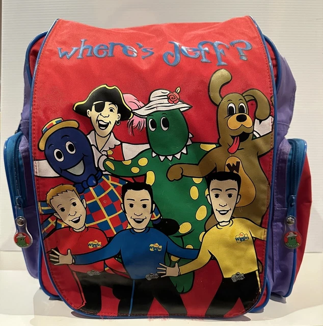 THE WIGGLES WHERE’S Jeff? Zzzzzzzz Backpack OG Wiggles 2004 Rare Wake ...