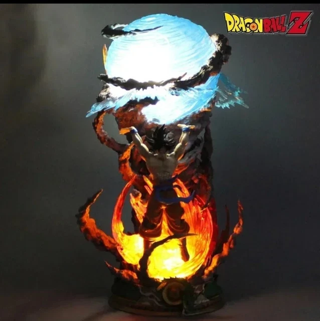 DRAGON BALL ACTION FIGURE GOKU 23Cm PVC LED LIGHT SUPER SPIRIT BOMB ...