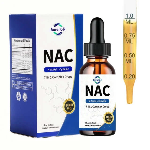 NAC LIQUID 2000MG | Liver Detox + Immune Booster | With Zinc £13.99 ...