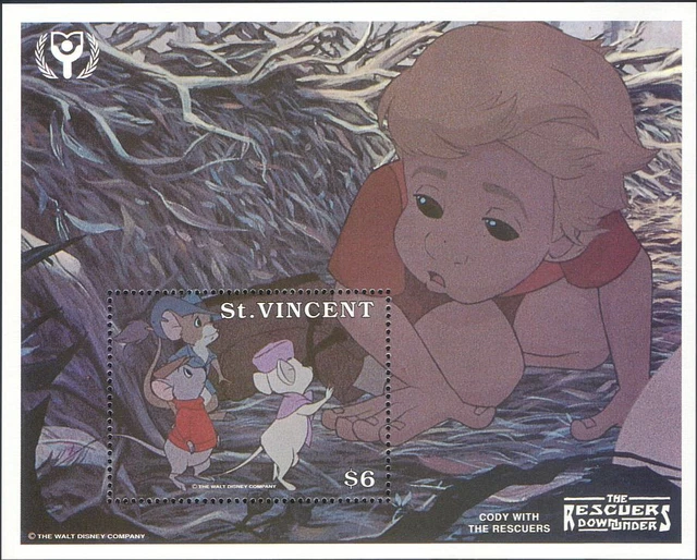 ST. VINCENT 1991 Disney/ILY/Rescuers Down Under/Cartoons/Animation 1v m ...