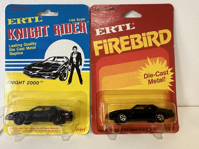 VINTAGE ERTL KNIGHT Rider KITT Pontiac firebird Trans Am x2. Ultra Rare ...