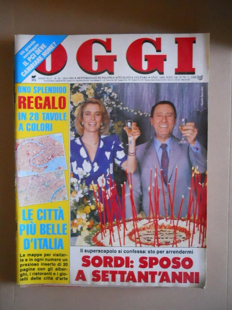 OGGI N 26 1989 Alberto Sordi Kim Novak Kay Kent Sgarbi A. Mussolini ...