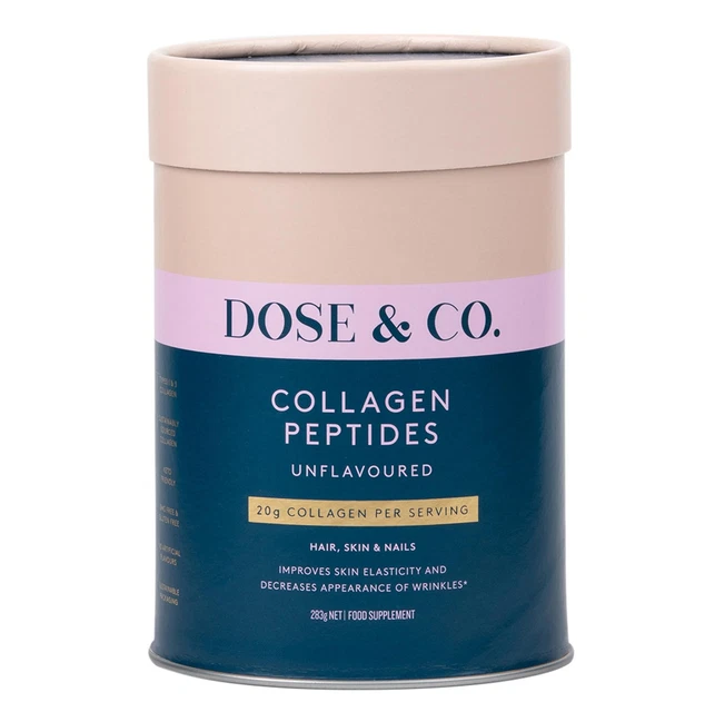 DOSE CO Pure Collagen Peptides, Unflavoured - 283g Powder Supplement £ ...