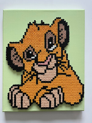 PIXEL ART / Perles A Repasser Tableau De Simba Le Roi Lion EUR 15,00 ...