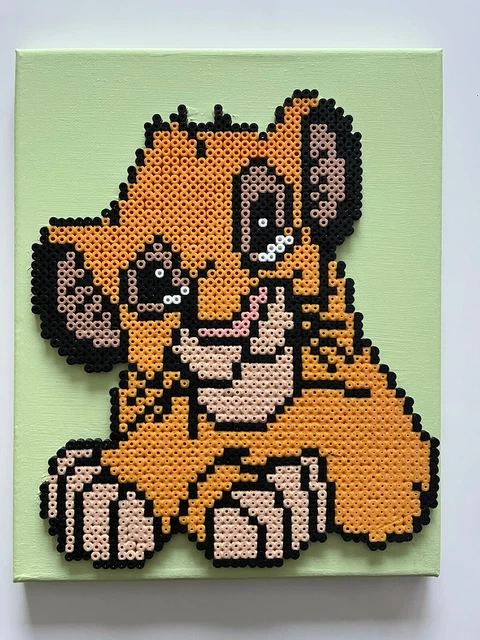 PIXEL ART / Perles A Repasser Tableau De Simba Le Roi Lion EUR 15,00 ...