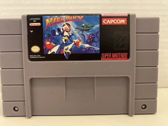 MEGA MAN X (Super Nintendo, SNES 1994) Clean Authentic Tested Cartridge ...