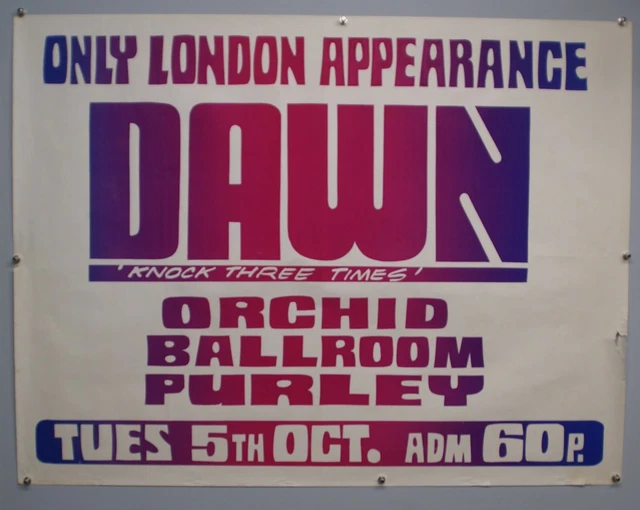 DAWN TONY ORLANDO Knock Three Times Affiche Originale Promo Purley ...