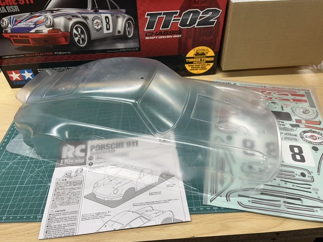TAMIYA 51543 PORSCHE 911 Carrera RSR Body Parts Set, (TT01E/TT02), NIB ...