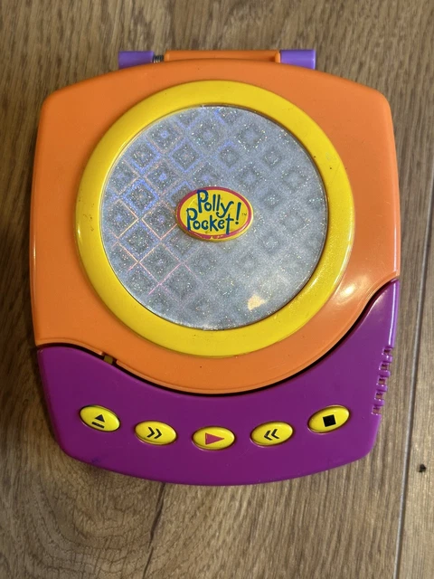 WORKING POLLY POCKET 1998 CD Player Disco Party Set with 1 Dolls. Plays ...